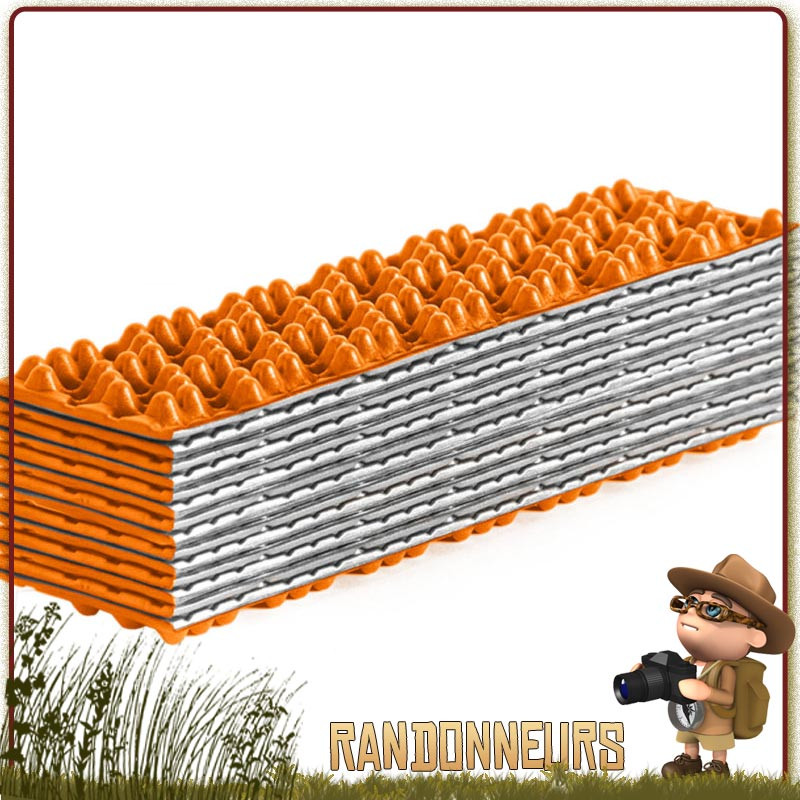 Matelas mousse SwitchBack Ultra Light Short Nemo alvéoles aluminisées