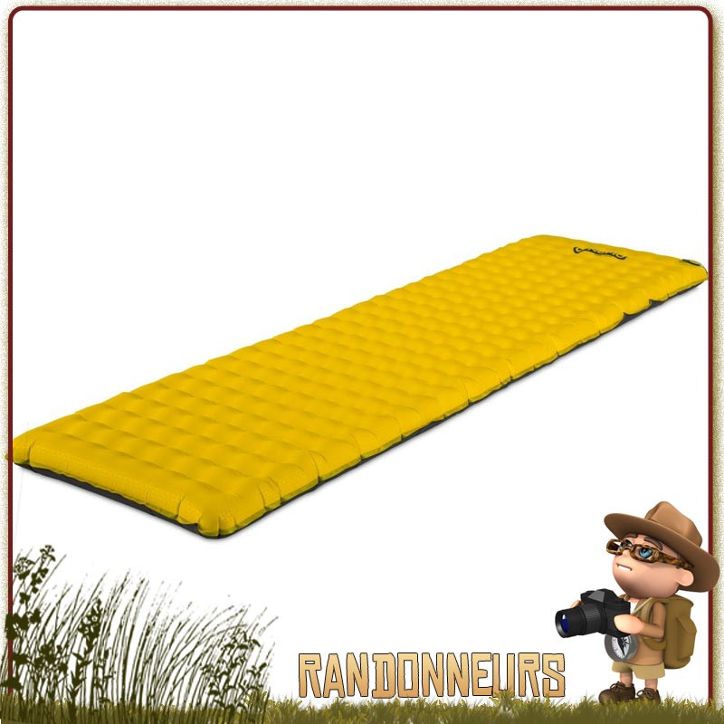 Matelas trek gonflable TENSOR Nemo Long wide gonflant bivouac leger
