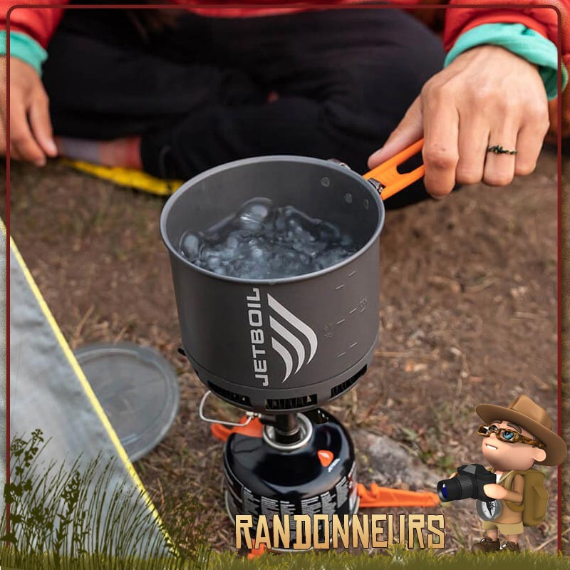 Réchaud JetBoil stash popote optimisee puissant randonnee ultra leger