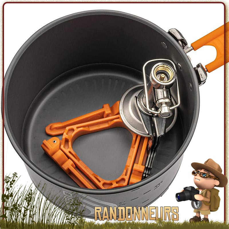 Réchaud JetBoil stash popote optimisee puissant randonnee ultra leger