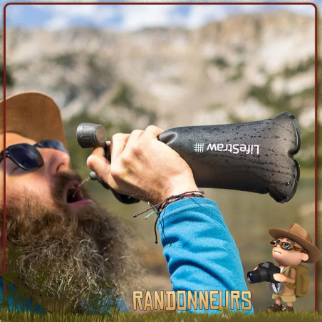 GOURDE FILTRE PAILLE LIFESTRAW FLEX peak 650 trek randonnee legere