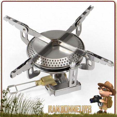 Réchaud bivouac scope avec piezo 3000w puissant pour le camping
