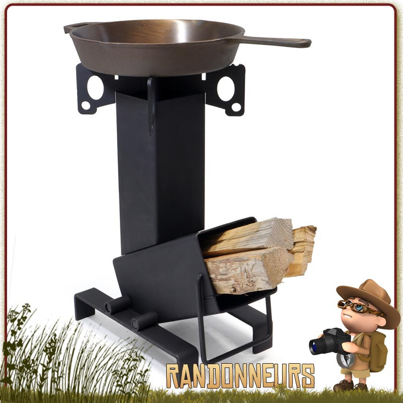 Poele Réchaud Fusée Démontable Origin Outdoors tout acier robuste