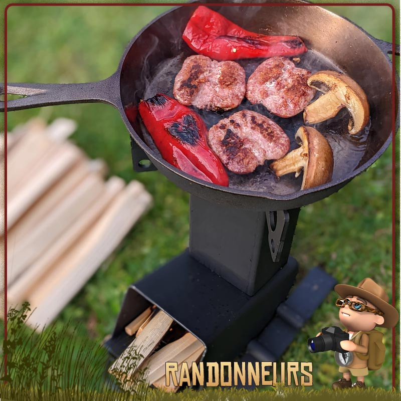 Poele Réchaud Fusée Démontable Origin Outdoors tout acier robuste