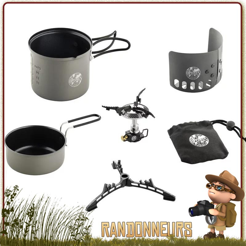 Popote Réchaud ELEKTRA Black Edition Optimus randonnée crux lite léger