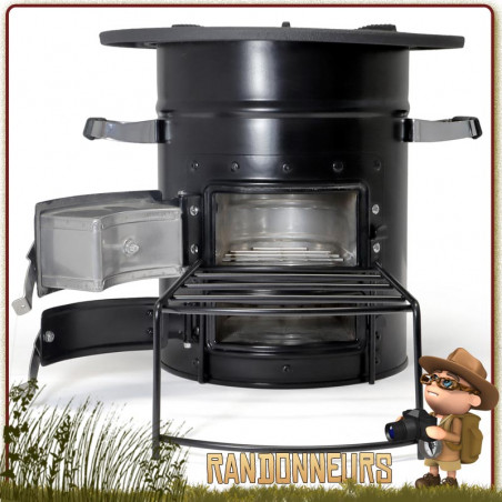 Poele Réchaud bois Fusée scandinave Skadi bivouac bushcraft survie