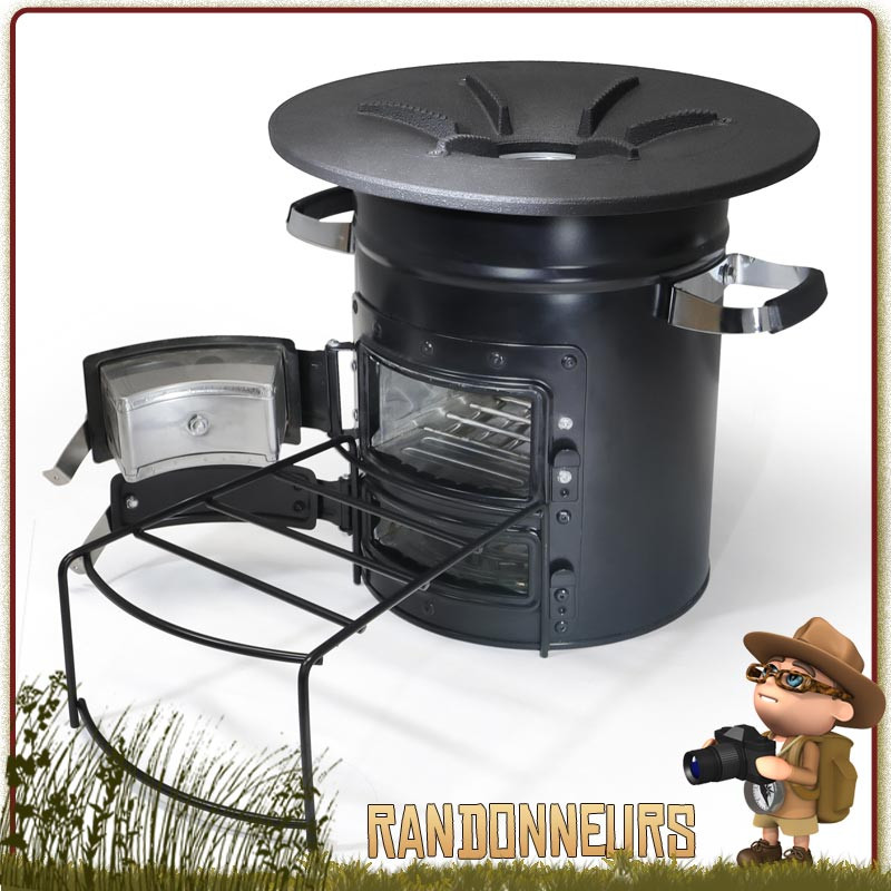 Poele Réchaud bois Fusée scandinave Skadi bivouac bushcraft survie