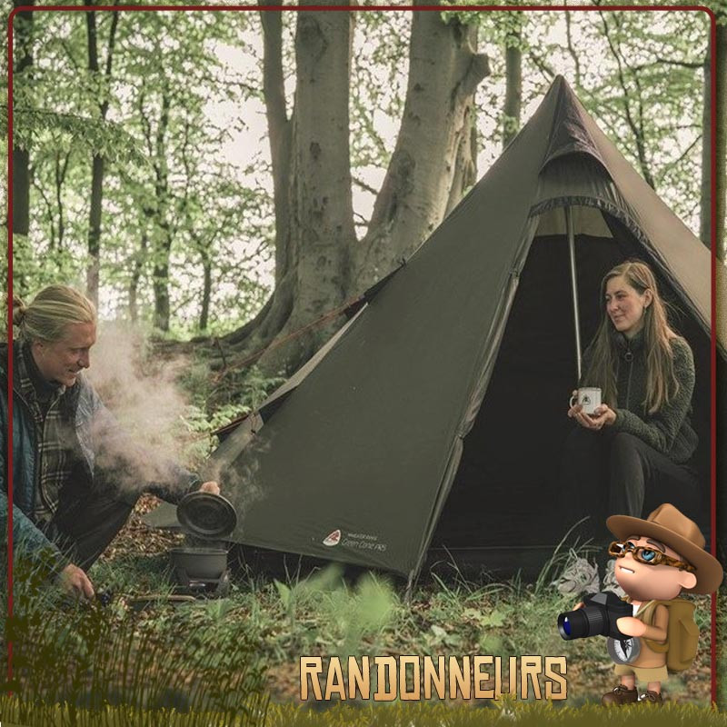 Tente Tarp Tipi Green Cone PRS Robens bivouac camp bushcraft nature