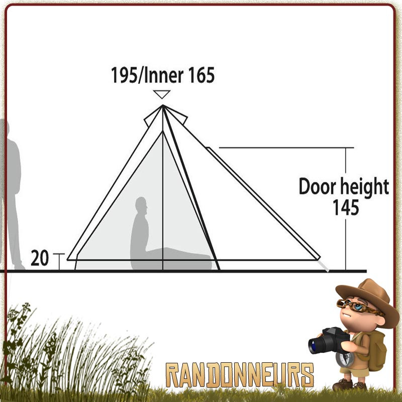 Tente Tarp Tipi Green Cone PRS Robens bivouac camp bushcraft nature