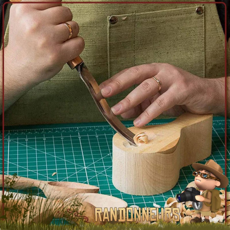 Gouge à Sculpter le bois G7L-22 Beavercraft outil de taille bushcraft