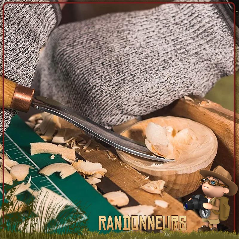 meilleur couteau bushcraft Gouge à Sculpter le bois K6L-15 Beavercraft