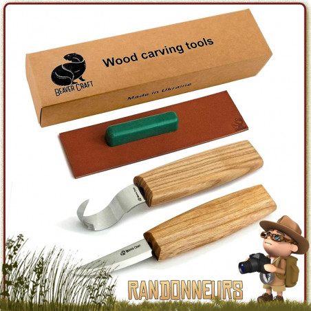 Kit couteaux Outils à Sculpter S01 Beavercraft le bois bushcraft