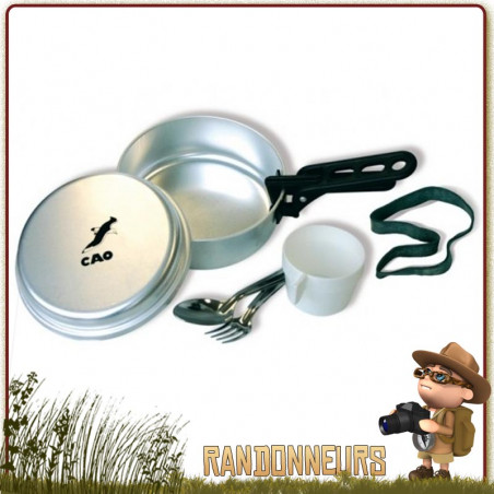 Popote Scout Aluminium 1 Personne CAO bivouac bushcraft randonnée