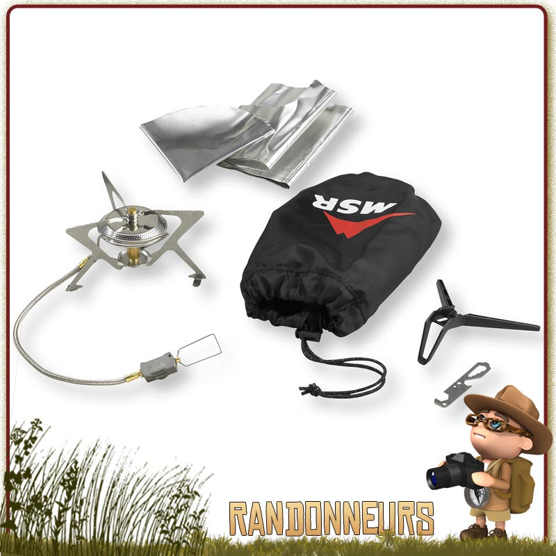 Réchaud Déporté MSR WINDPRO II puissance 3500 w par temps froids léger