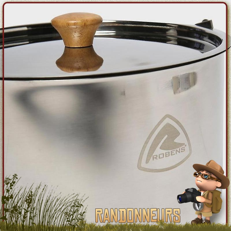 Pot Inox 4L Ottawa Robens bivouac randonnée bushcraft