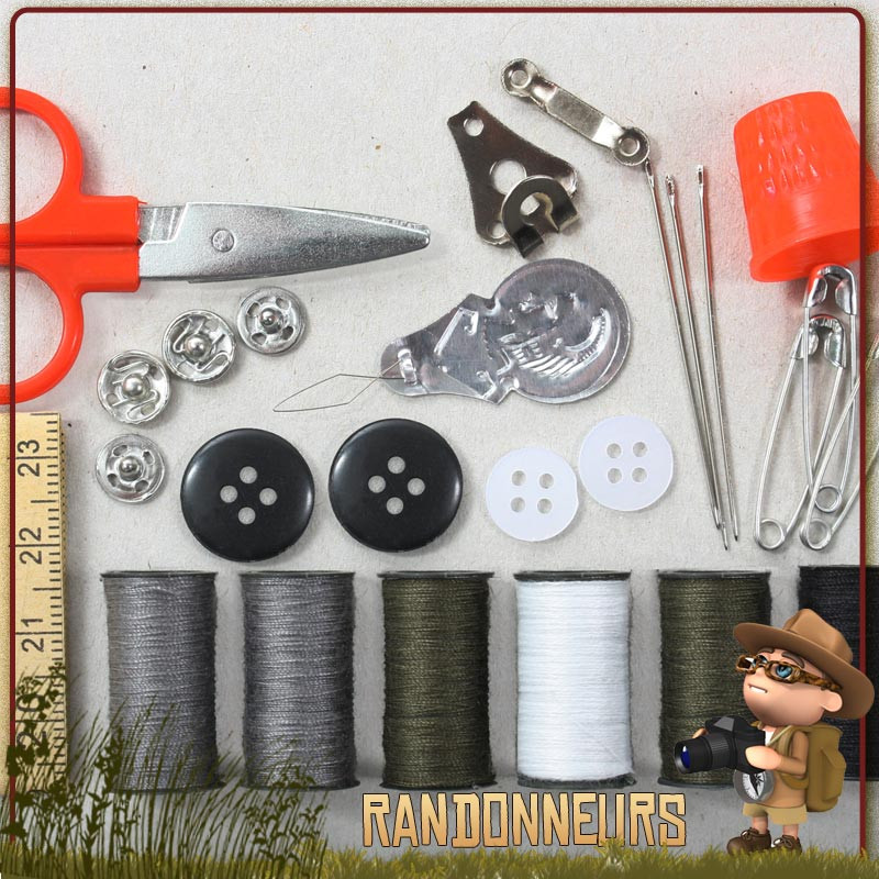 kit de couture Militaire Rothco réparation toile vêtements bushcraft